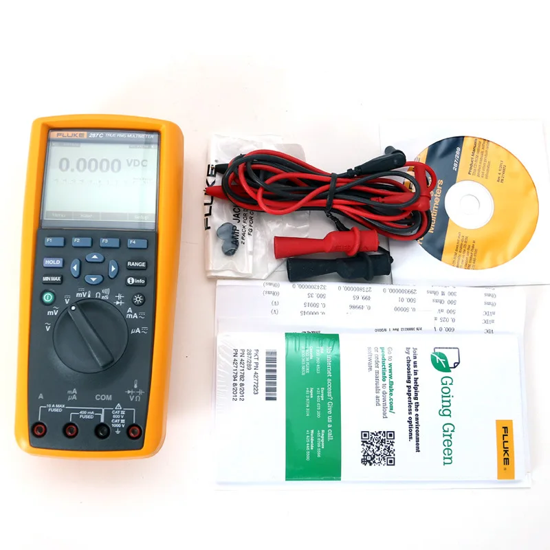 Fluke 287c High Precision Meter True Rms Electronic Recording Fluke 289c Data Industrial ...