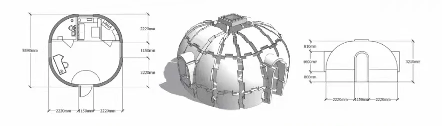 Outdoor Eco Friendly Waterproof Self Assemble Easily Assembled Prefab ...