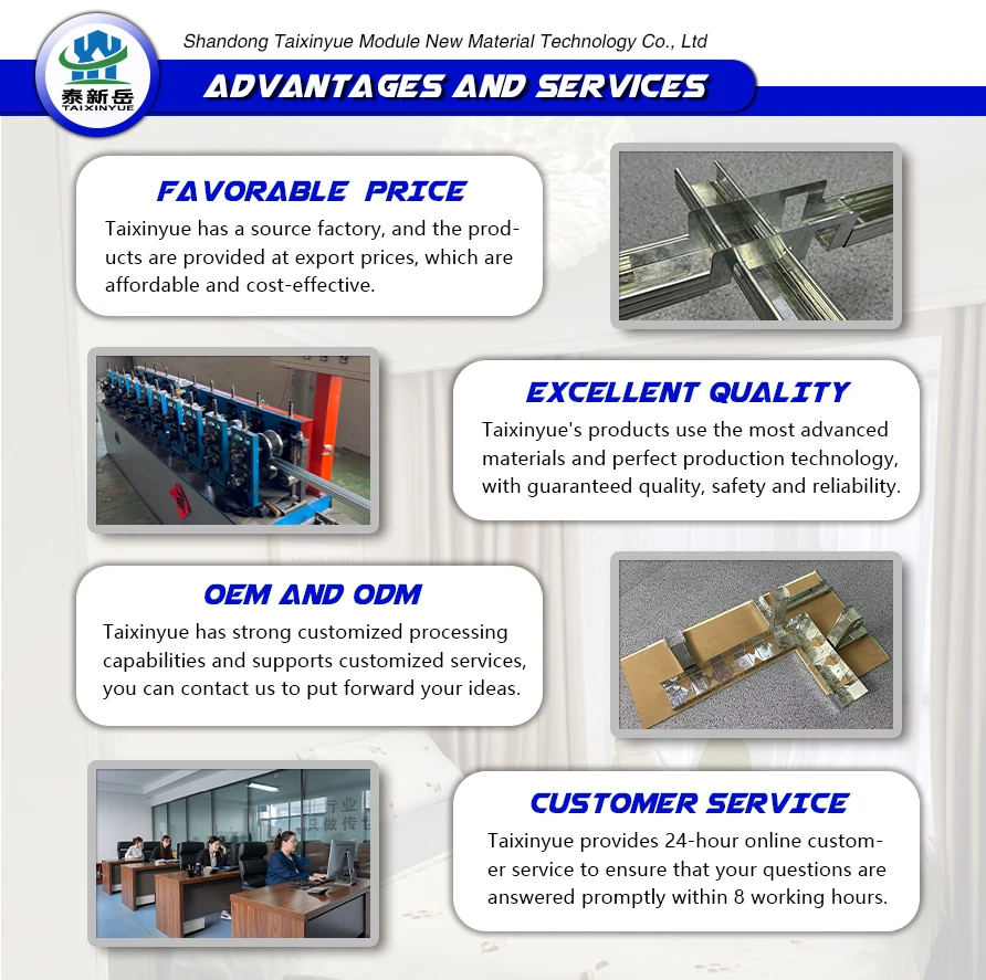 Lightweight Steel U Profiles for Drywall Ceiling Grid Components Keel ...