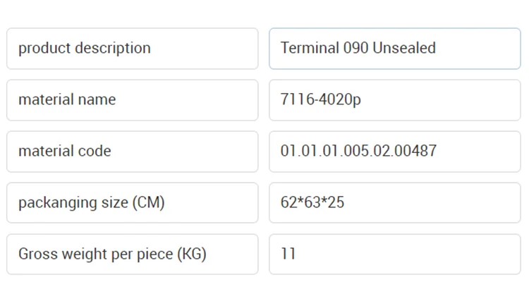 Yazaki Terminal Connector 7116-4020P - Reliable Automotive Solutions