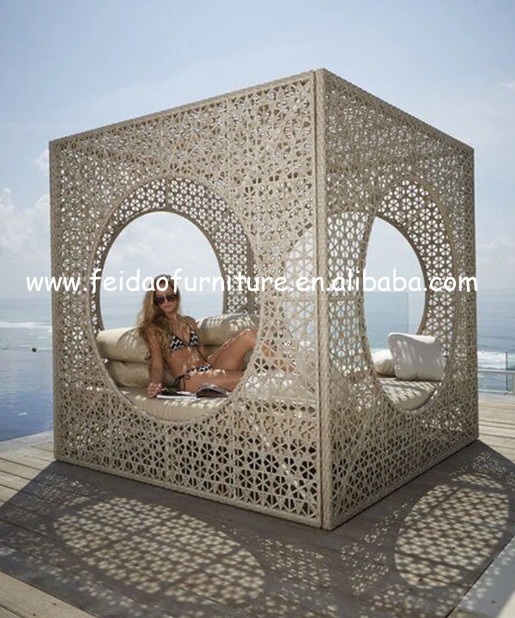 Cube Hotel Resort Rattan Beach Cabana - Poolside Loungers