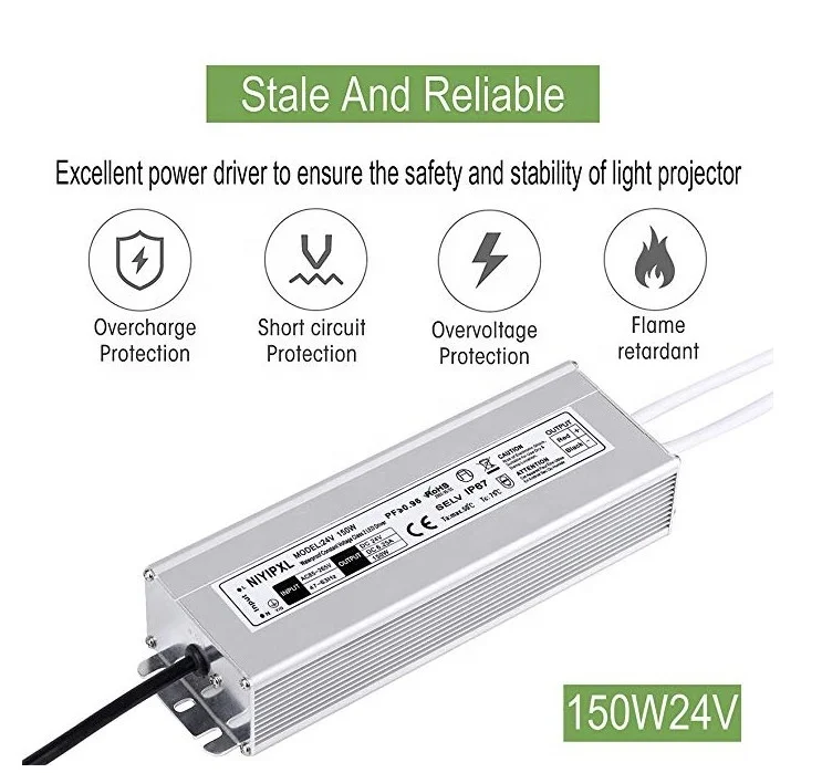 Ip67 Waterproof Power Connection Led Light Dc12v/24v Transformer Power ...