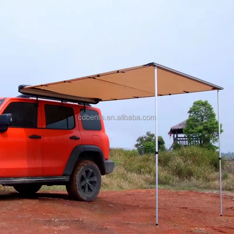 Outdoor Car Shelter Canopy Pull-Out Roof Rack Vehicle Awning UPF50+ Sun ...