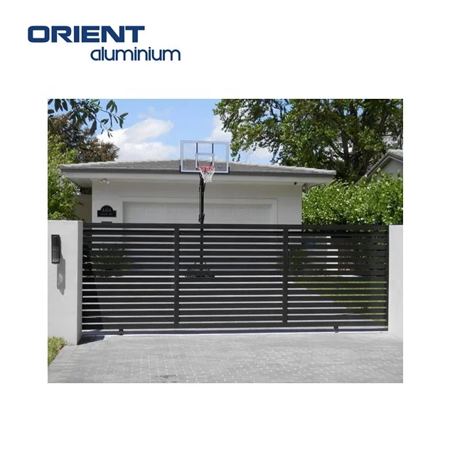 Motorized Metal Aluminum Automatic Sliding Modern 1 Set Aluminum Gate ...