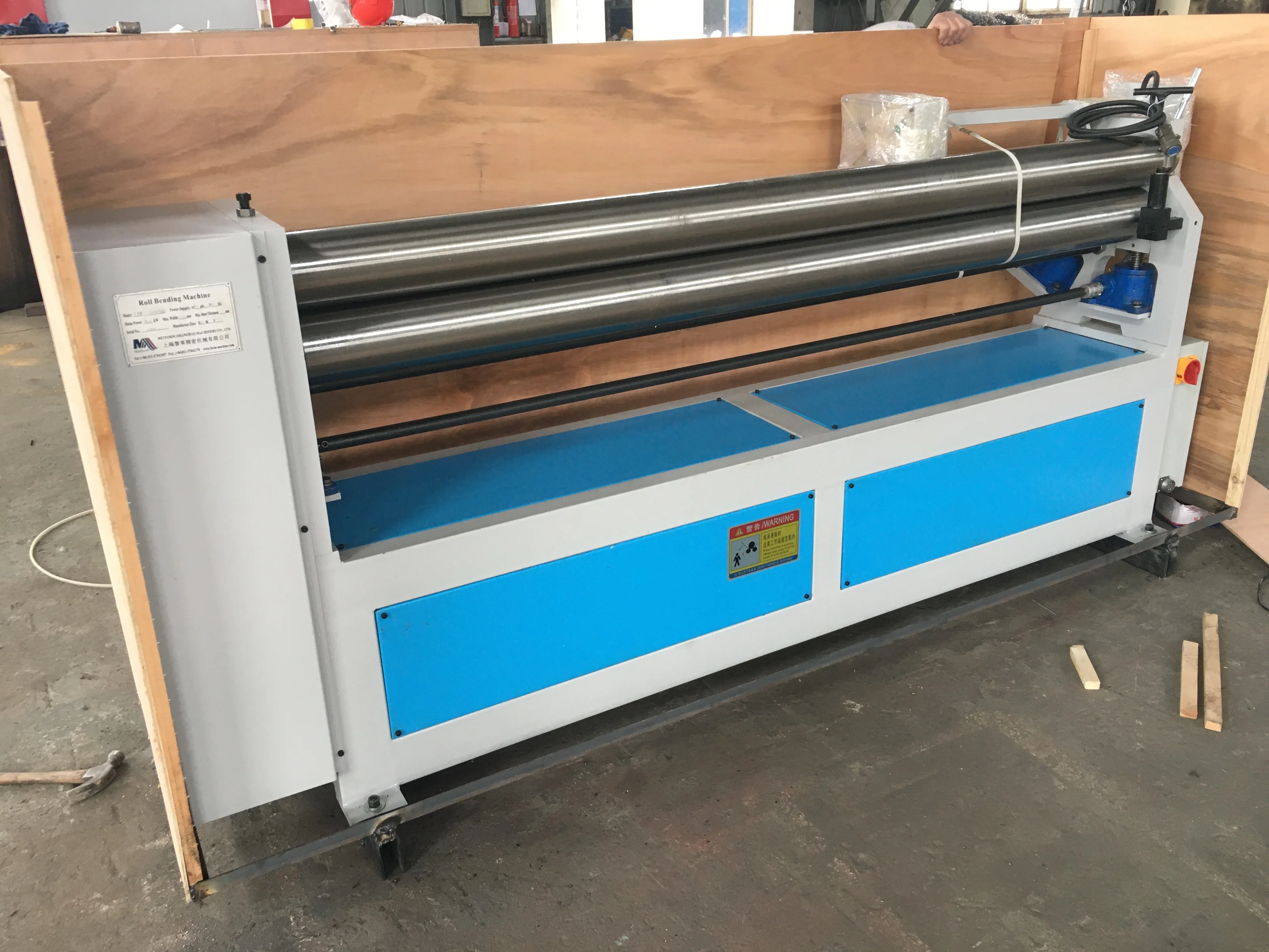 2.0mm Slip Roll Sheet Metal Roll Forming Machine With 3 Partial Roller ...