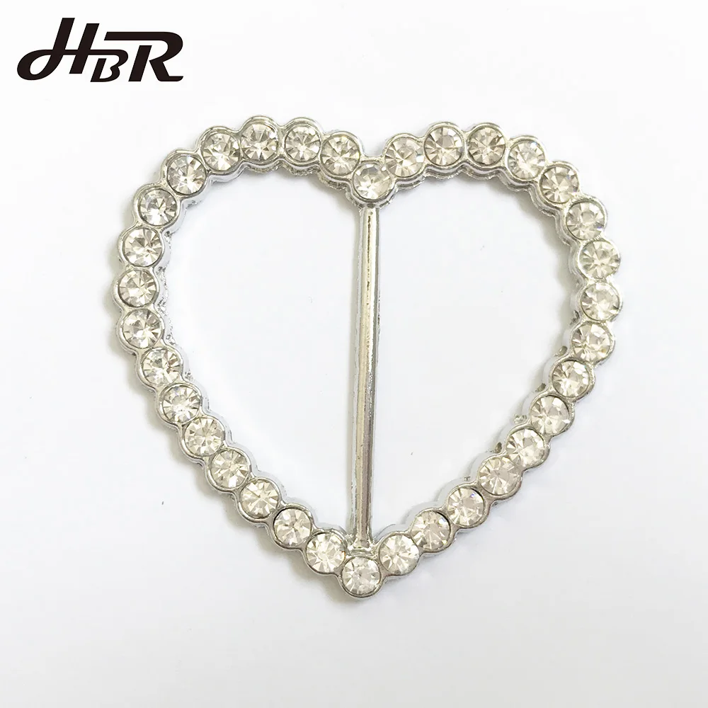 Love Heart Shape Metal Buckles With Rhinestone For Lady Dress Shoes ...