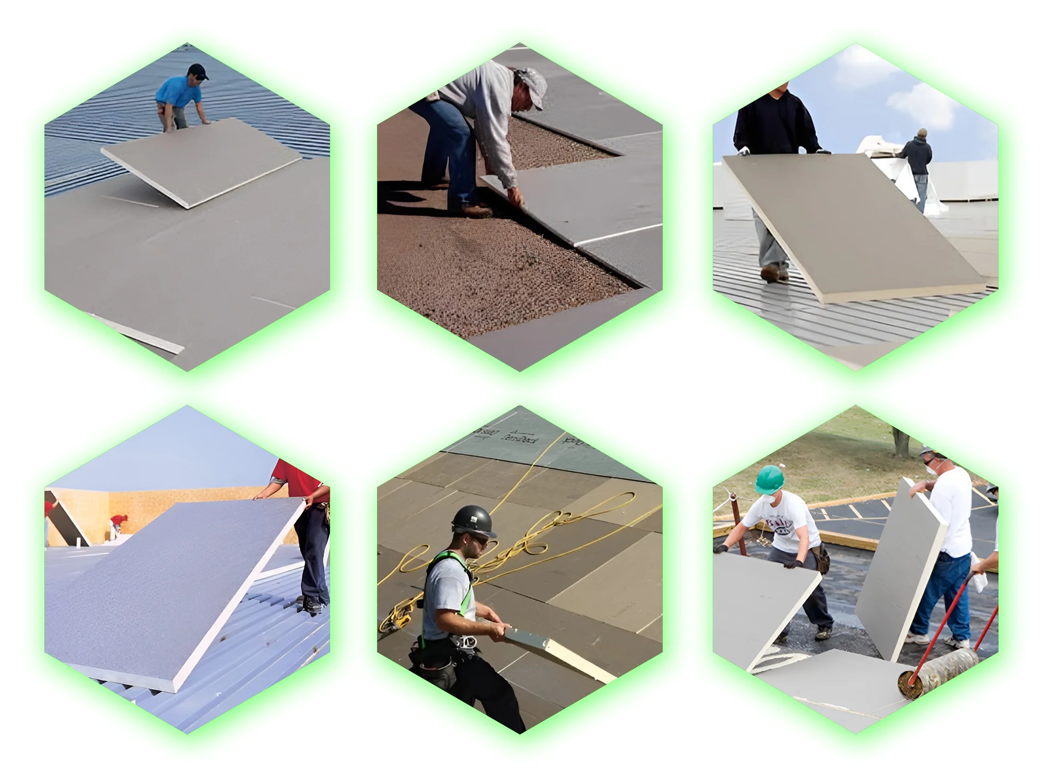 Polyurethane Foam Insulation Board With Mortar Cement Fiberglass Fiber ...