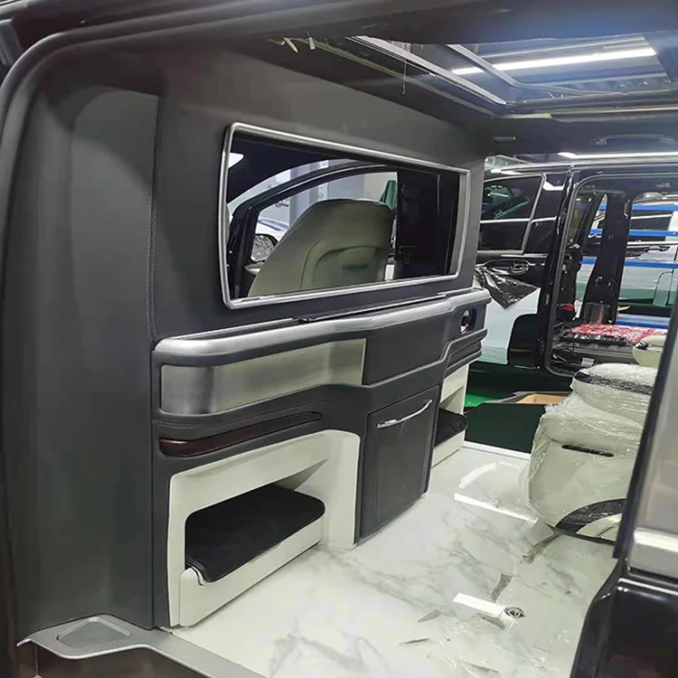 Customized Car Partition with TV for Mercedes V Class