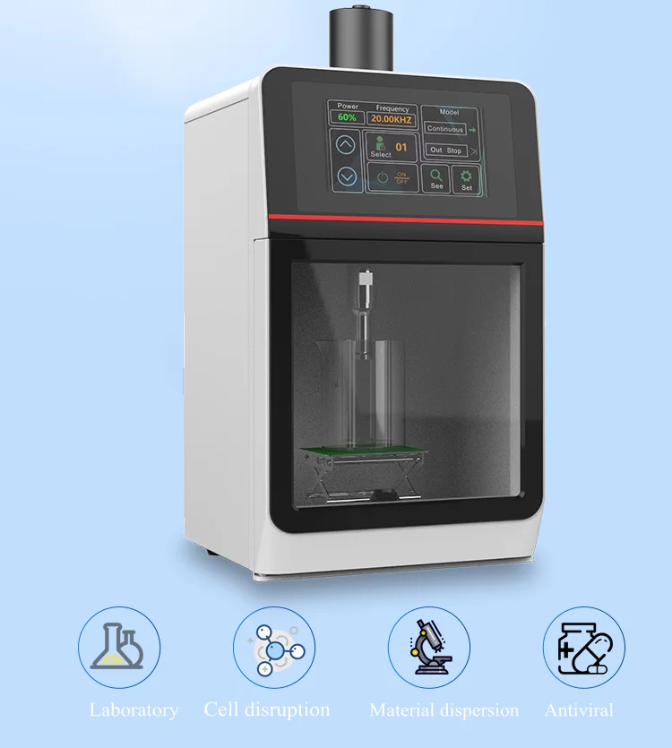 100W Small Sonicator - Efficient Ultrasonic Homogenizer
