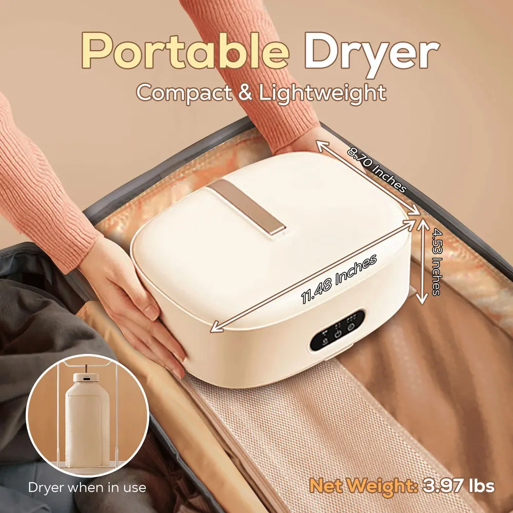 Fast Dry Mini Manual Clothes Dryer Machine 5kg Portable