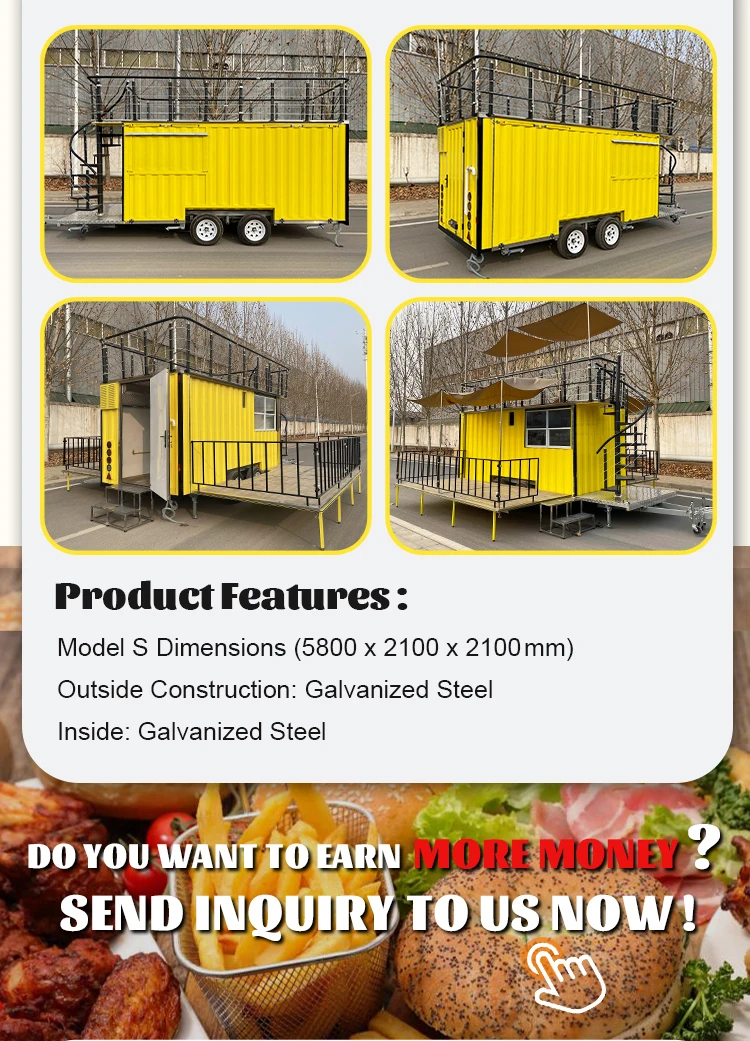 WEBETTER One-Stop Service Custom 2 Story Imbisswagen Foodtruck Bar ...