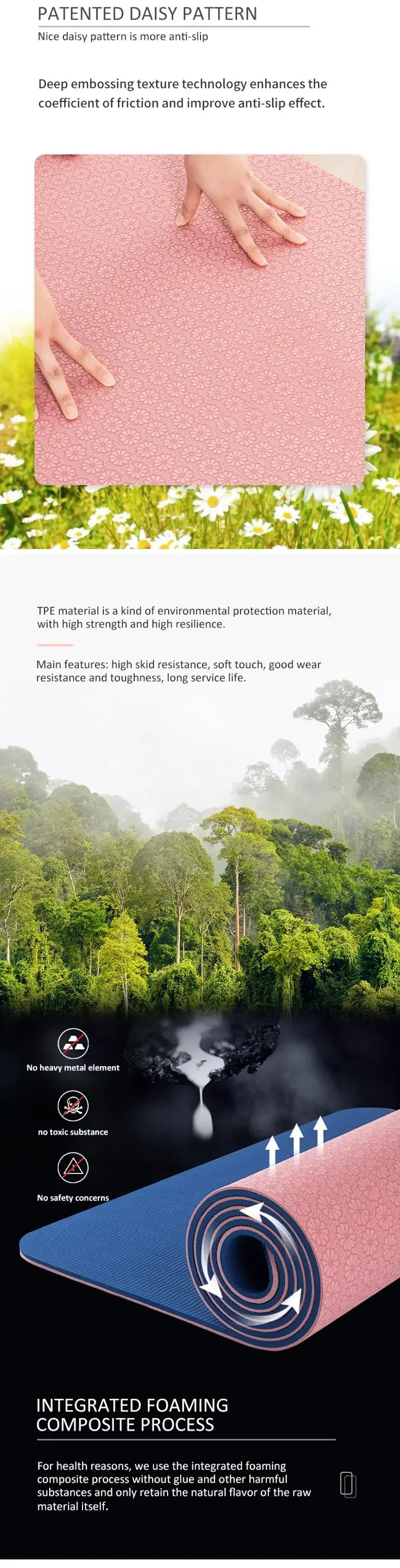 Shengde Eco Friendly Custom Logo Low Price Wholesale Pilates Mat Anti ...