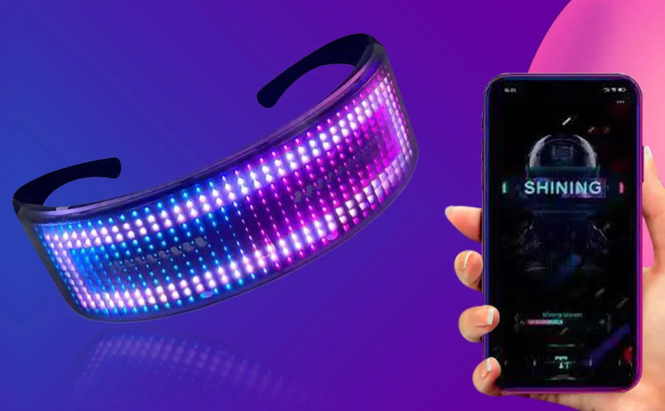 Customizable Full Color Shining Glasses - Bluetooth LED