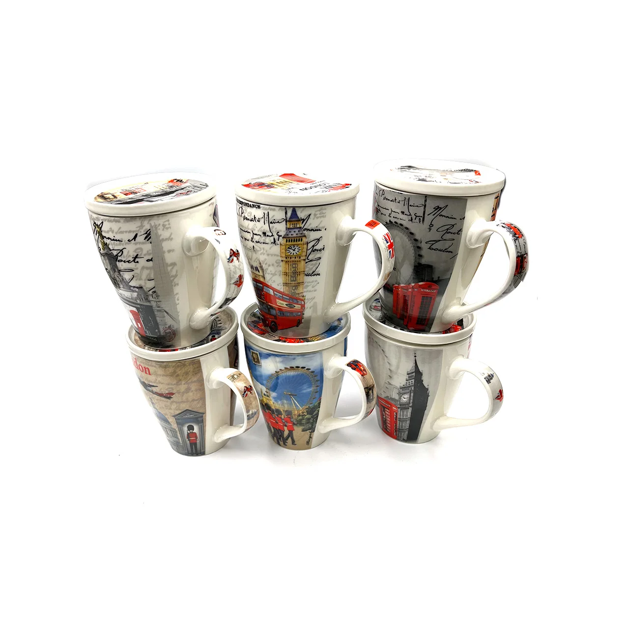 London Mug With Cap Tea Cup Coffee Souvenir Tourism Gift All Country ...