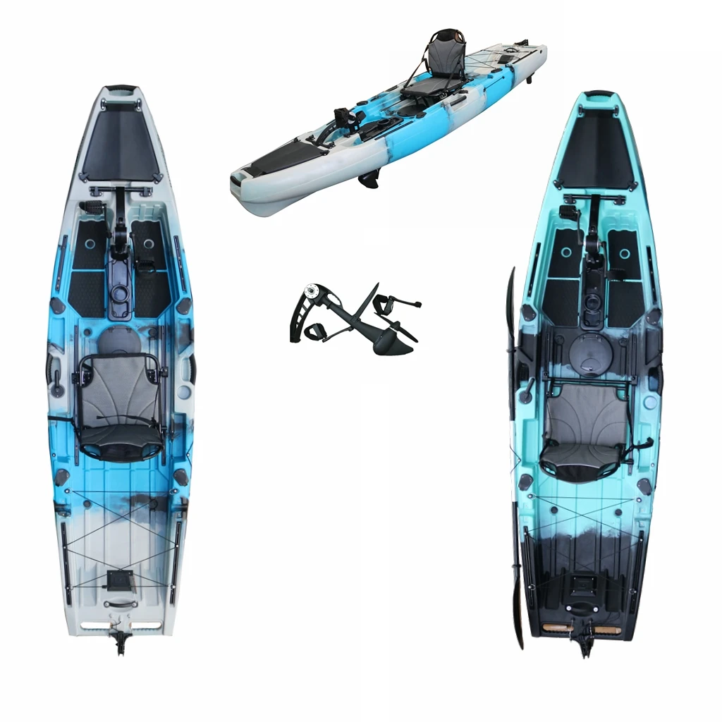 Rotomolded Pedal Drive Fishing Kayak - 10.5ft Single-Person Hard ...