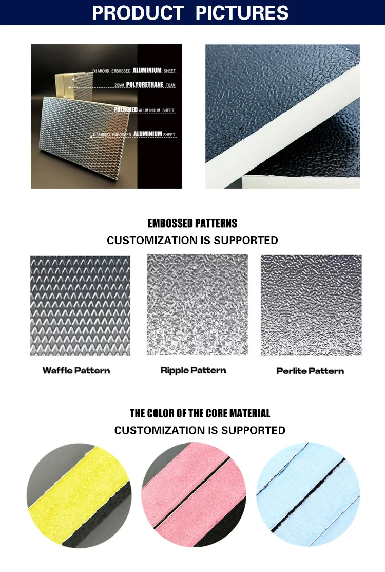 Pir/pu Polyisocyanurate Foam Insulation Board for Ducts