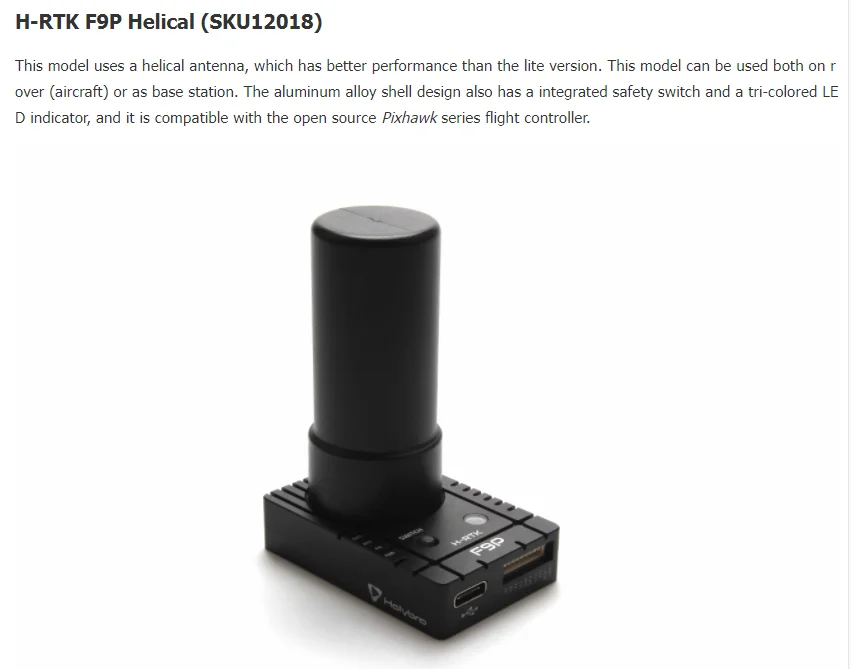 Holybro H-rtk F9p Helical Gps Module Base Station For Pixhawk Flight ...