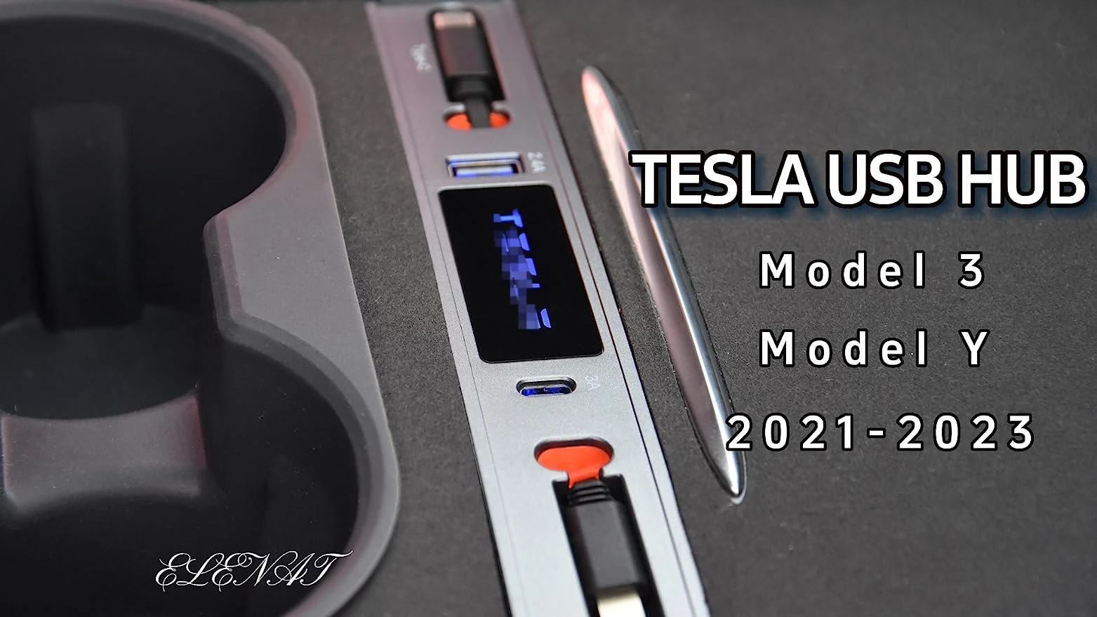 Fast Charge with Cable Adapter for Tesla USB Hub Model 3/Y Docking ...