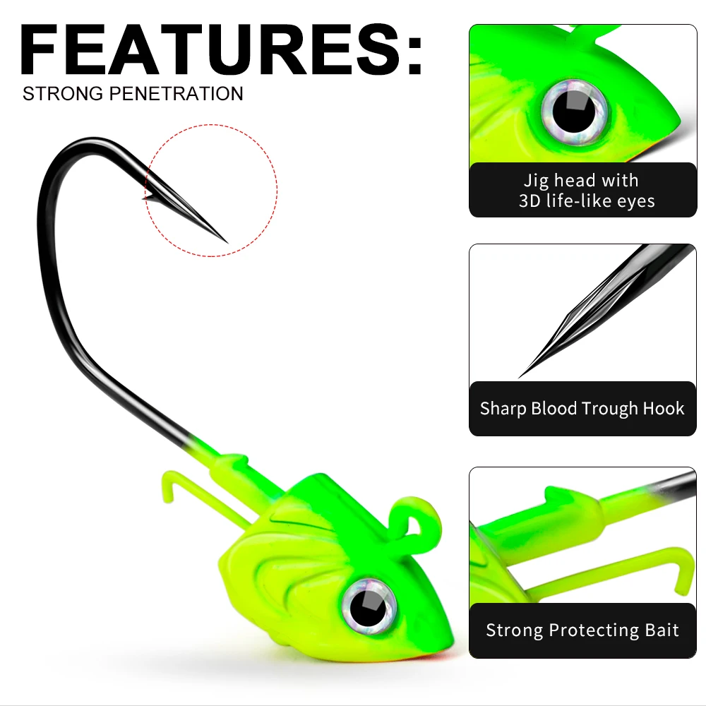Fish Head Tackle - Premium Jigs for Bass and Carp Fishing