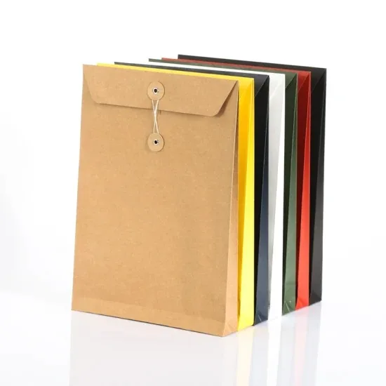 Custom Printing Mini Jewelry Packaging Black Brown Kraft Paper Envelope ...