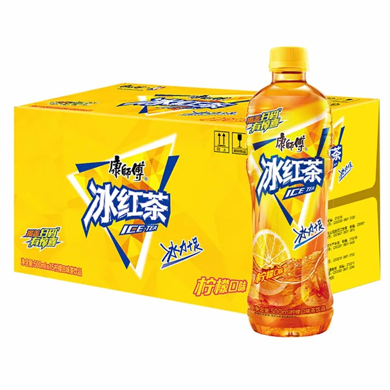 Master Kong 500ML Carbonated Iced Black Tea with Lemon Flavor ...