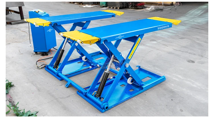 Jintuo 4t Auto Mobile Mini Scissor Car Lift Portable Lift Ultra-thin ...