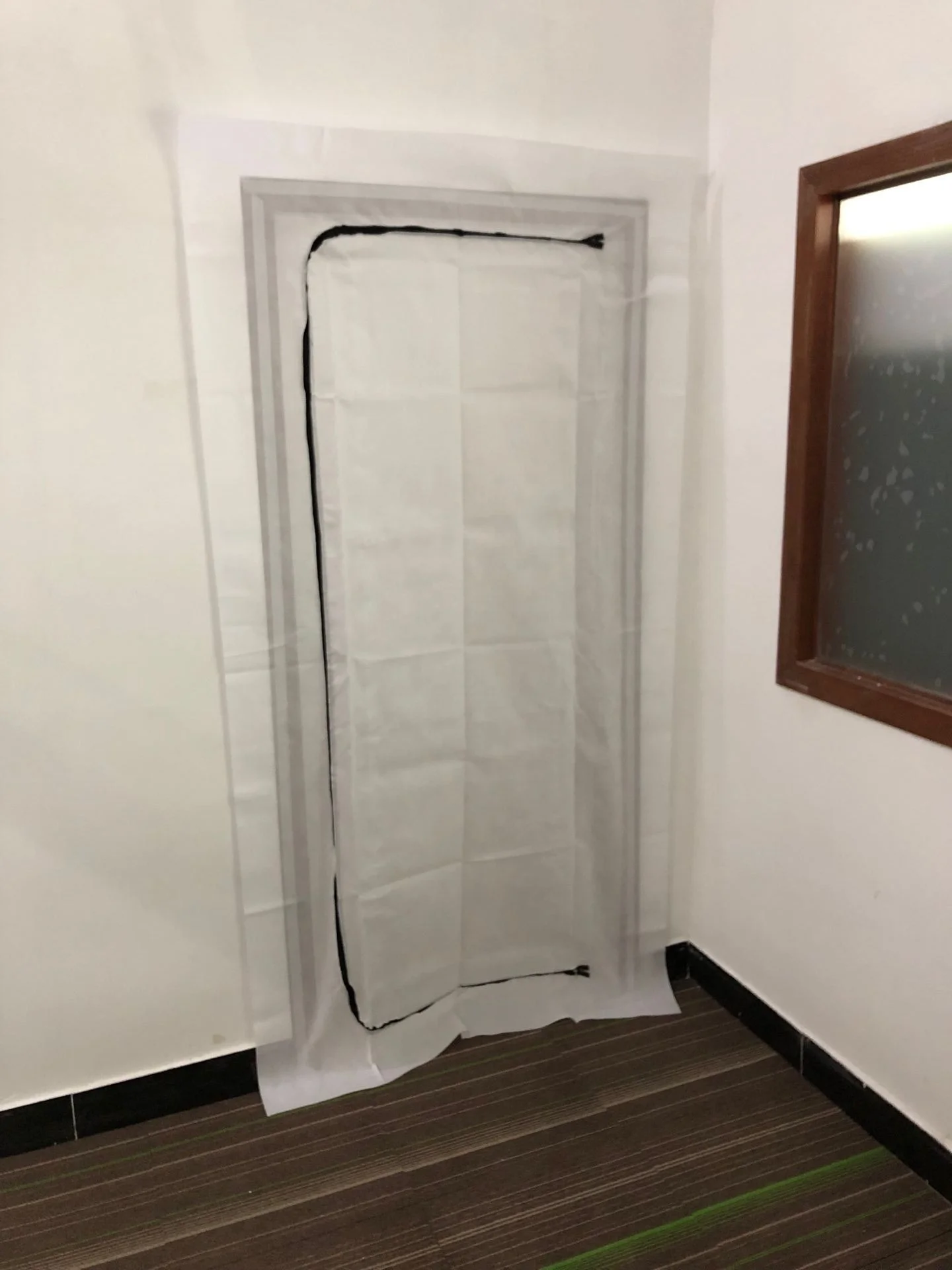 Industrial Waterproof Dust Barrier Door with Zipper U Shape Zipper Door ...