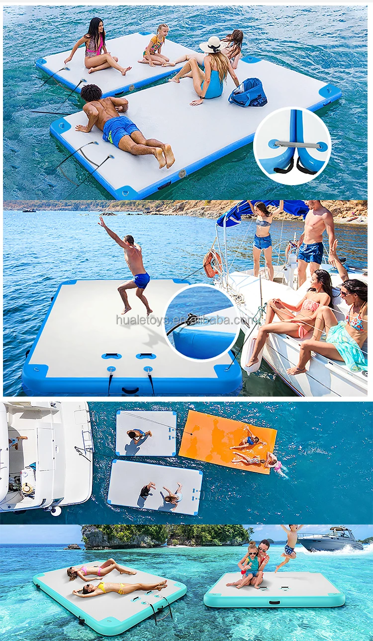 Water Yacht Air Mat Island Ponton Floating Inflatable Swimming Platform ...