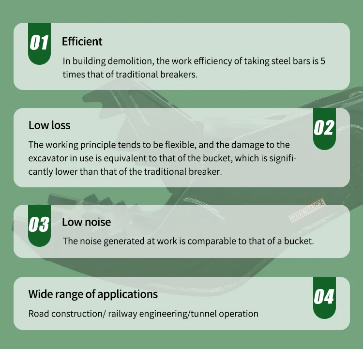 Cheap Construction Excavator Truck Hydraulic Eagle Shears With Hardbox ...