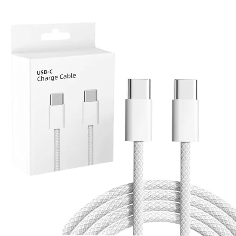 High Quality 1m Type-C to Type C Data Cables Braided PD 60W USB C Cable ...
