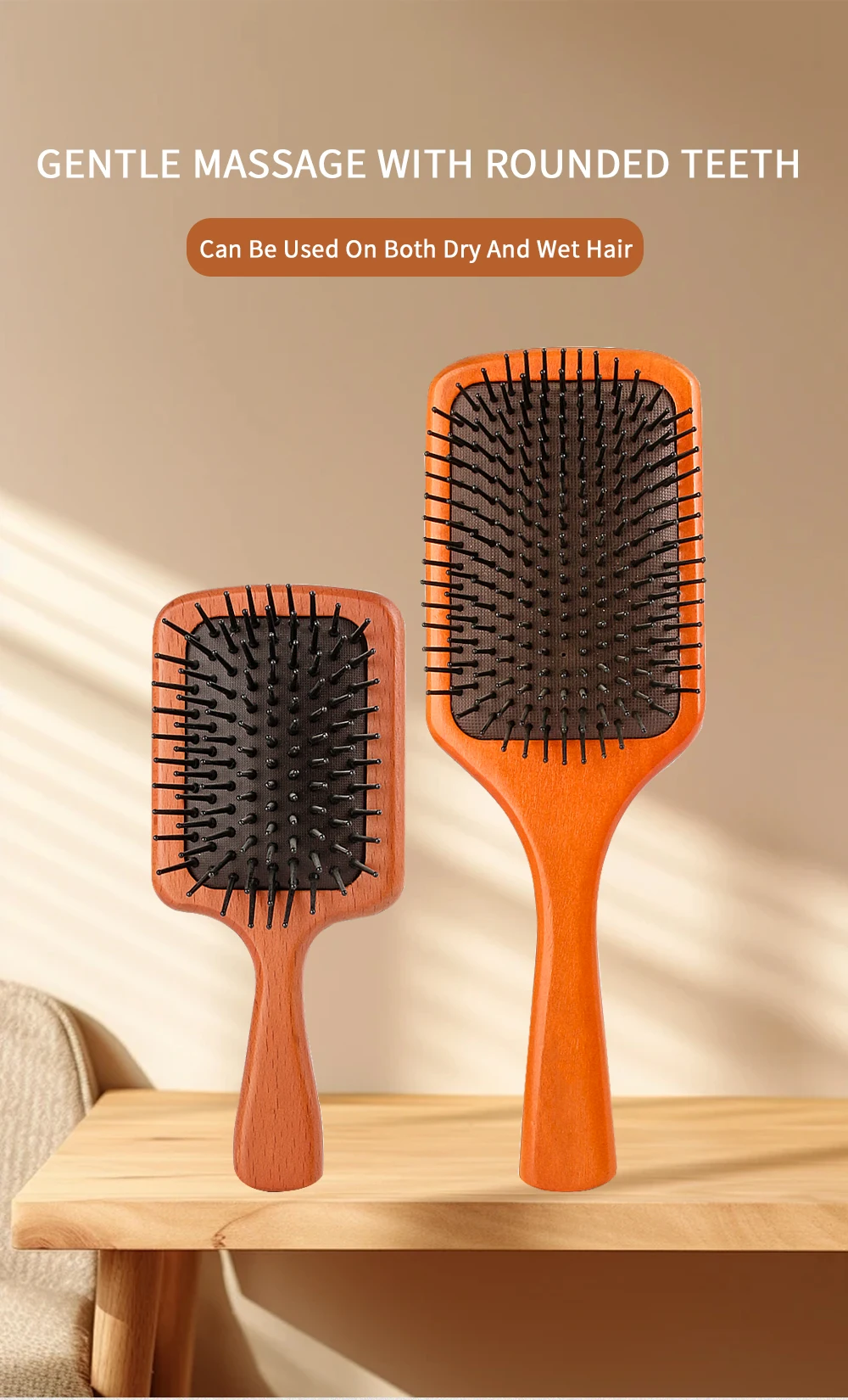 Nylon Fiber Large Plate Hair Salon Air Bag Comb Styling Hair Comb No ...