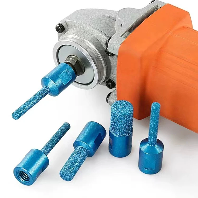 M10 Thread Vaccum Brazed Diamond Finger Bit Milling Cutter For Ceramic ...