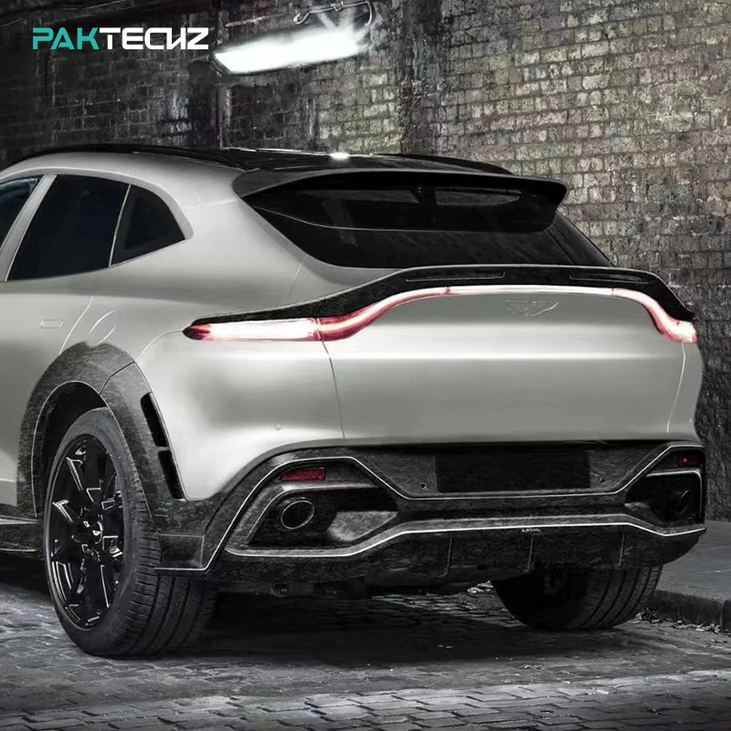 Paktechz Prepreg Carbon Fiber Bodykit Rear Spoiler Trunk Lip For Aston ...