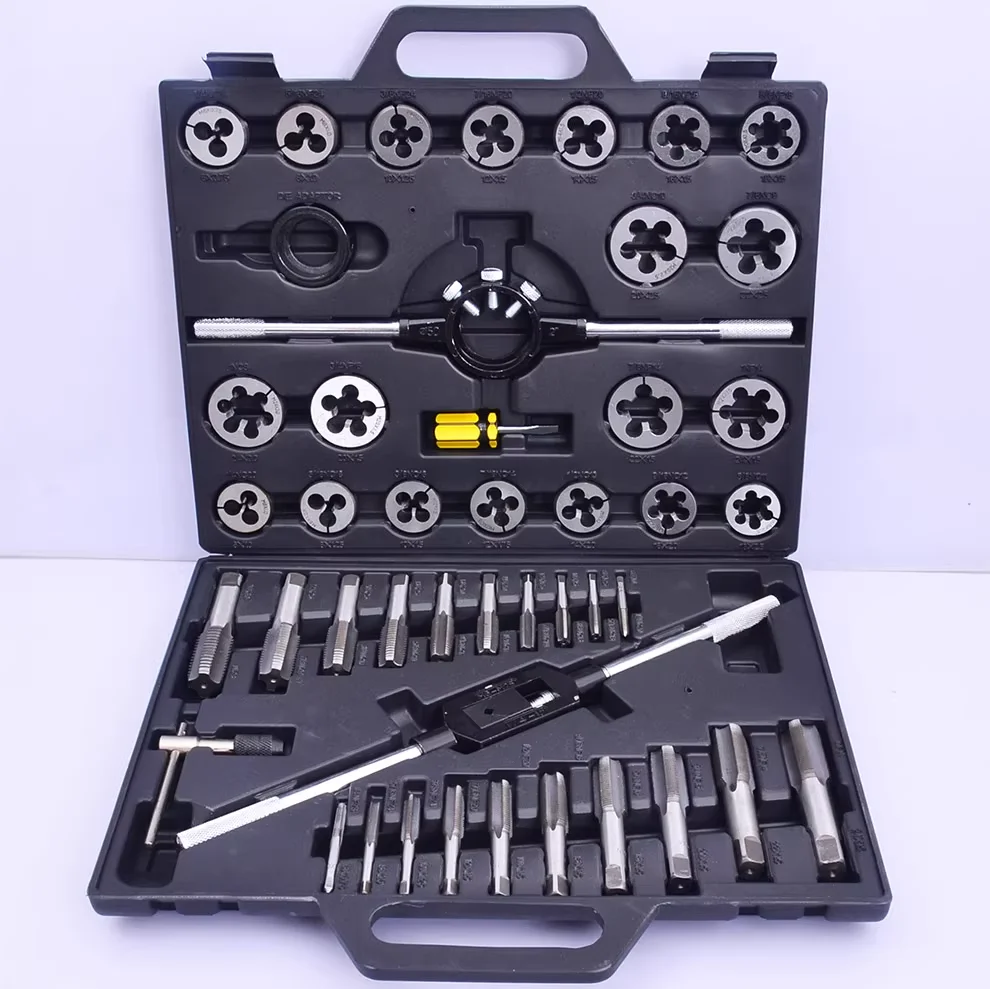 110-piece Tap and Die Set - High Precision Carbon Steel Tools
