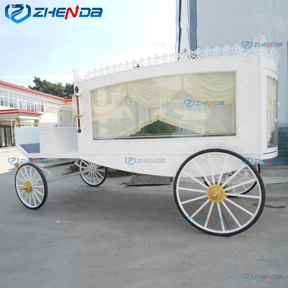 White Hearse - Elegant Funeral Carriage with Customization