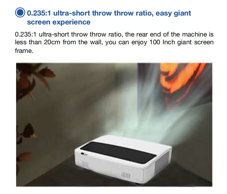 5000lm 1280*800p Hd Highlight Giant Screen Projection Laser Light ...