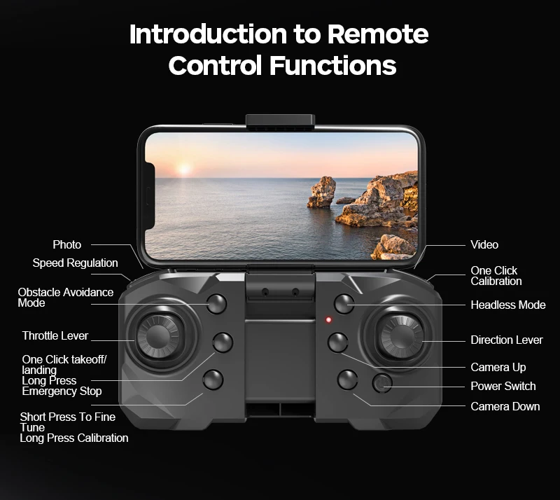 2023 A13 Mini Drone - 4K Dual Camera, Foldable, Brushless Motors