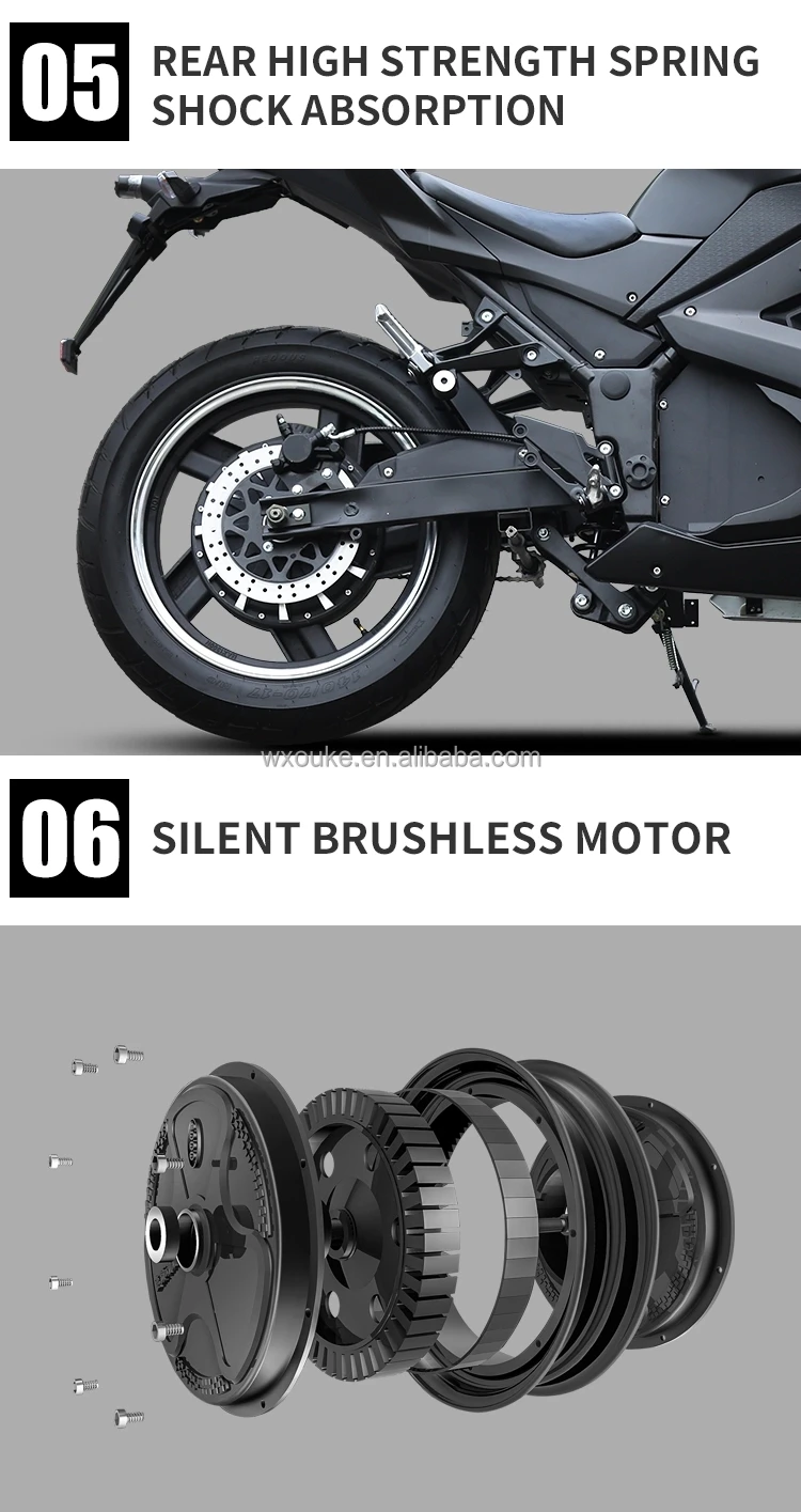 5000w Adult Racing Electric Motorcycle Controller Max Speed 150kmh ...