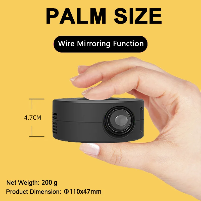 Mini Portable Projector - 240P, 1500LM for Home Outdoor
