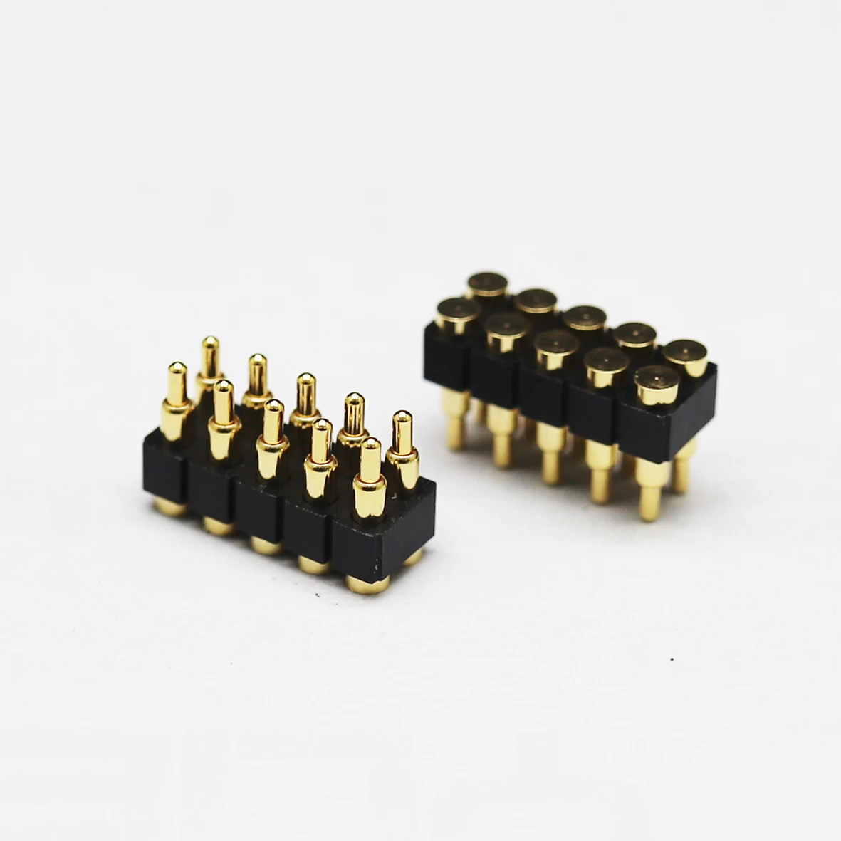 Spring Loaded Pogo Pin Connector 8.0 mm Height 2.54 mm Pitch 16 ...