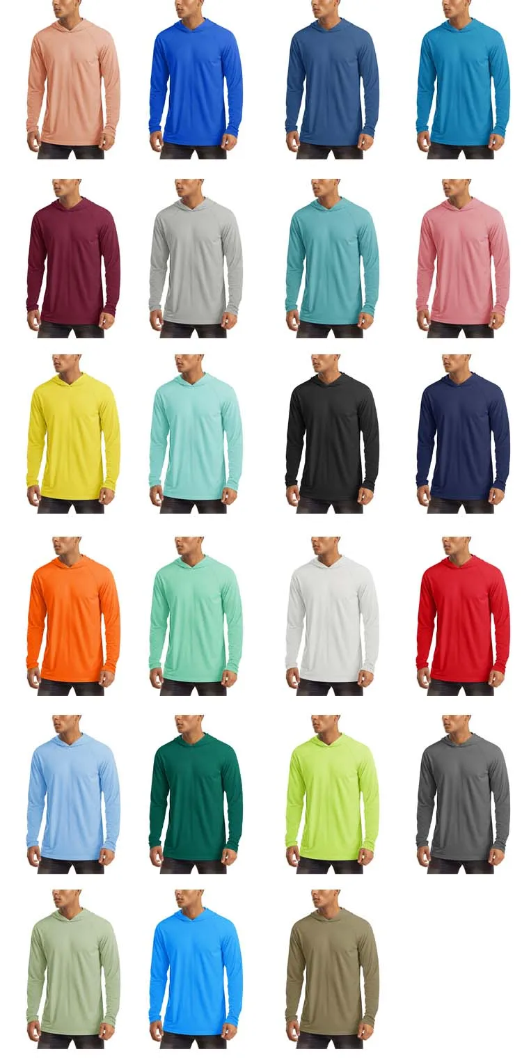 Hooded UV Sun Protection T-Shirt for Men - UPF 50+