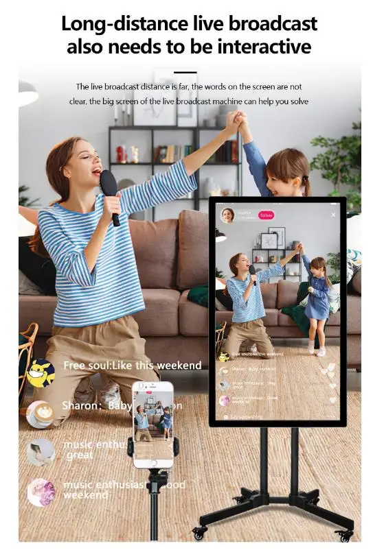 Live Broadcast Machine Large Screen Projection Screen Display Live ...