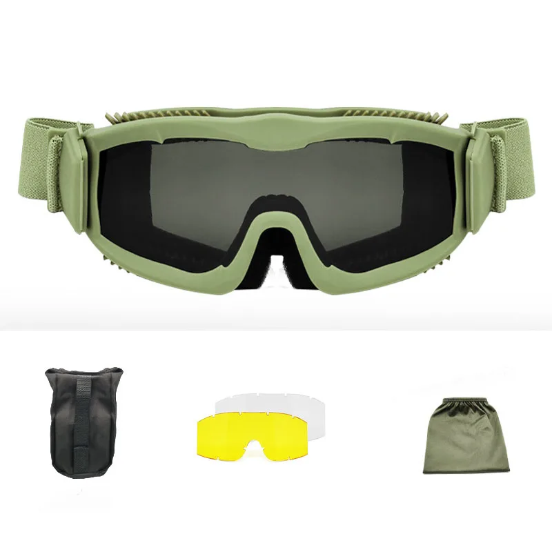 Obshorse Field Operations Safety Tactical Sunglasses With 3 Anti-fog ...