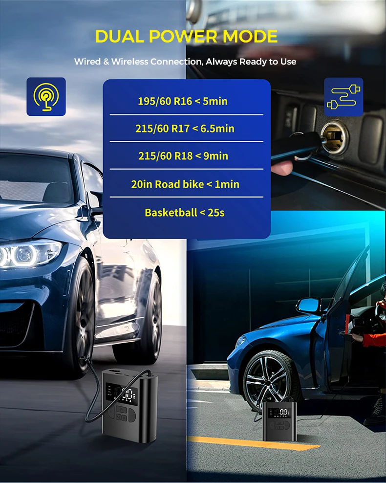 Smart Air Pump Newly Mini Portable Compressors 12v Multiple ...