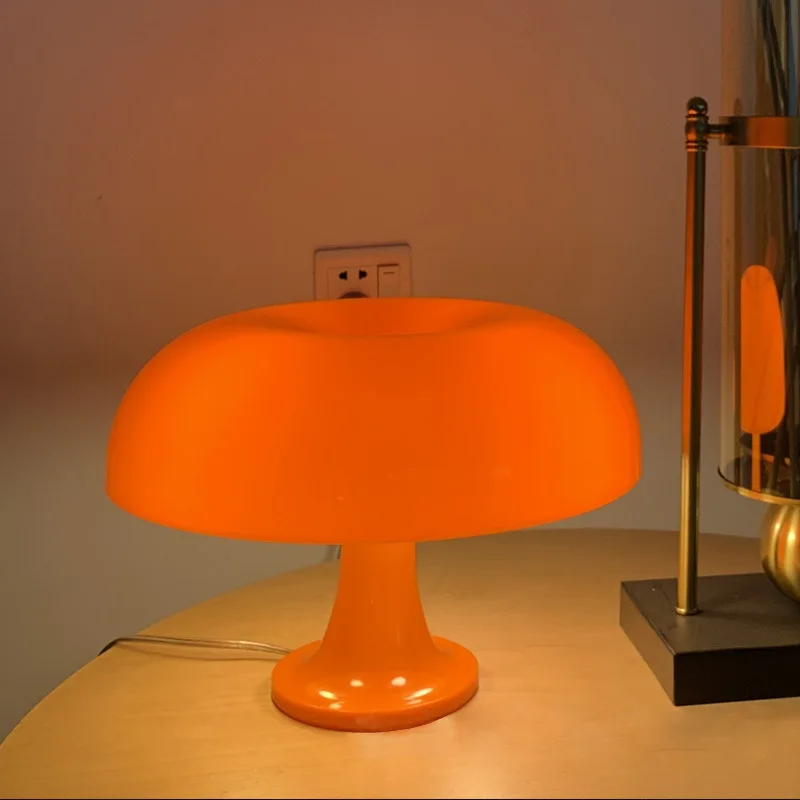 Retro Orange Dimmable Mushroom Donut Table Lamp - Buy Orange Lamp ...