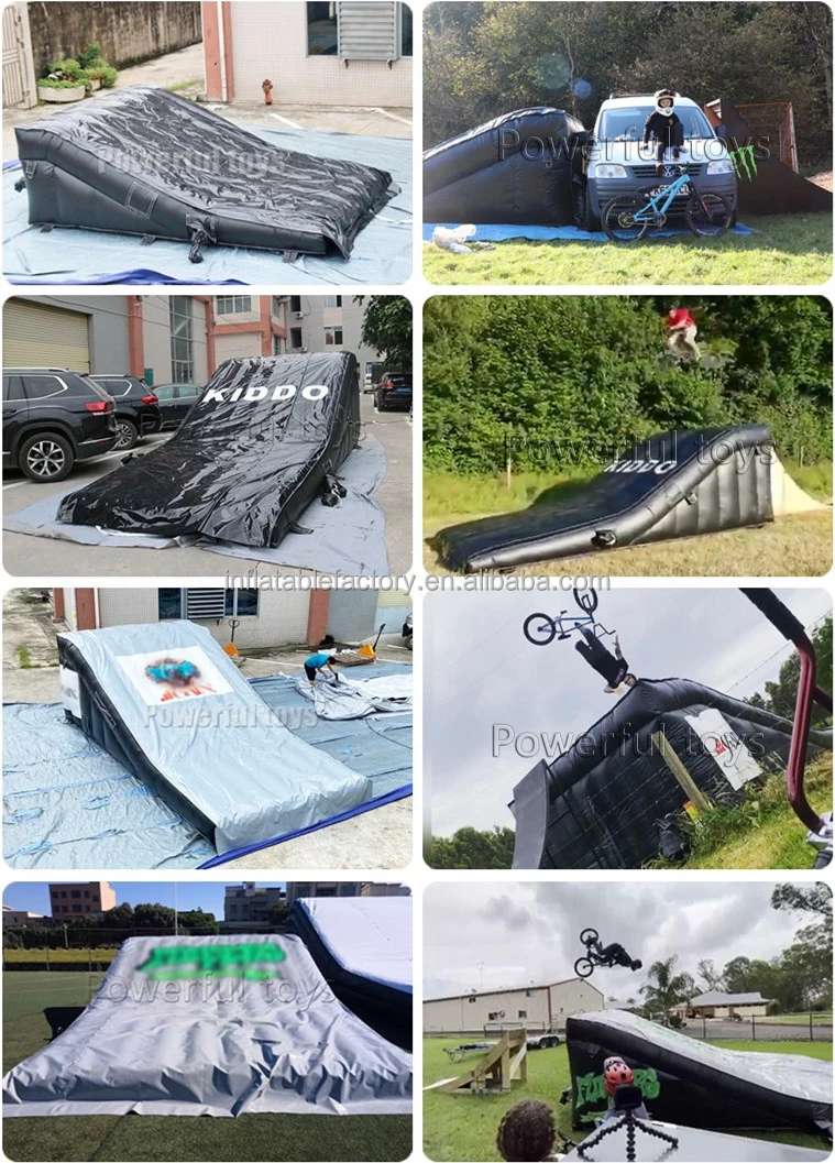 Customized Size MTB Airbag FMX Ramp Inflatable Stunt Jump