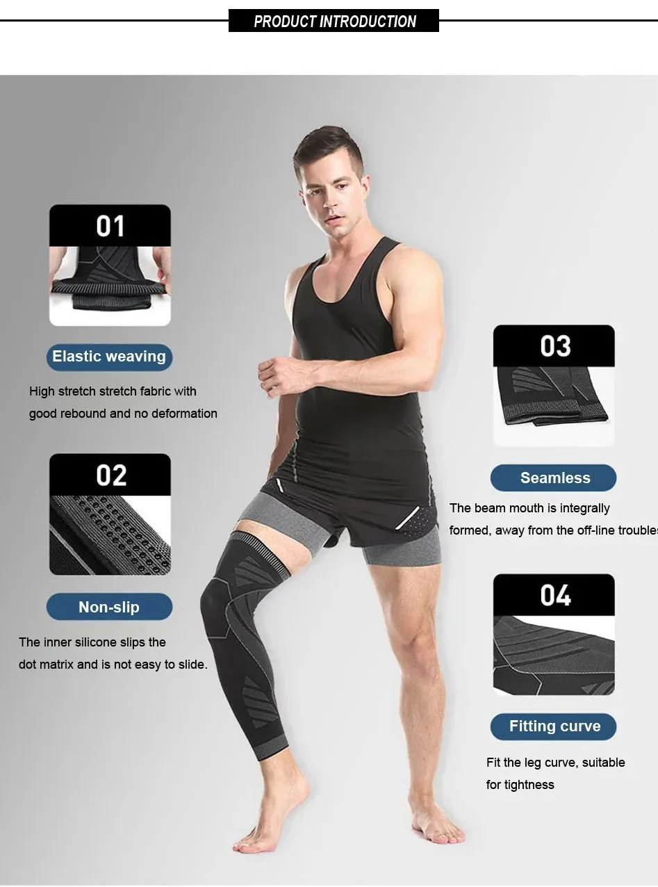 Sports Compression Full Leg Support Protector for Men Women| Alibaba.com