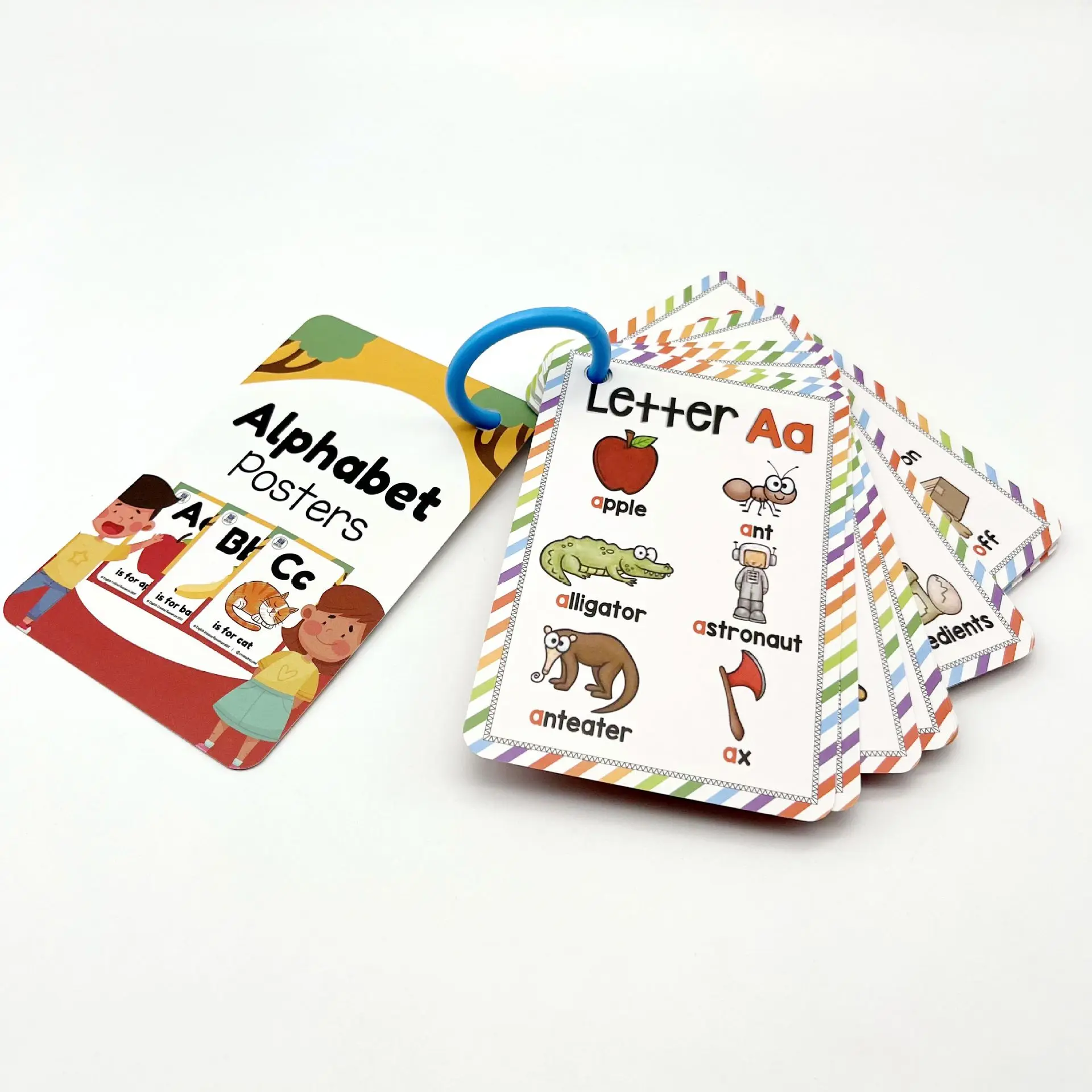 26 Alphabet Words English Drawing Cards Early Childhood Education Toys ...