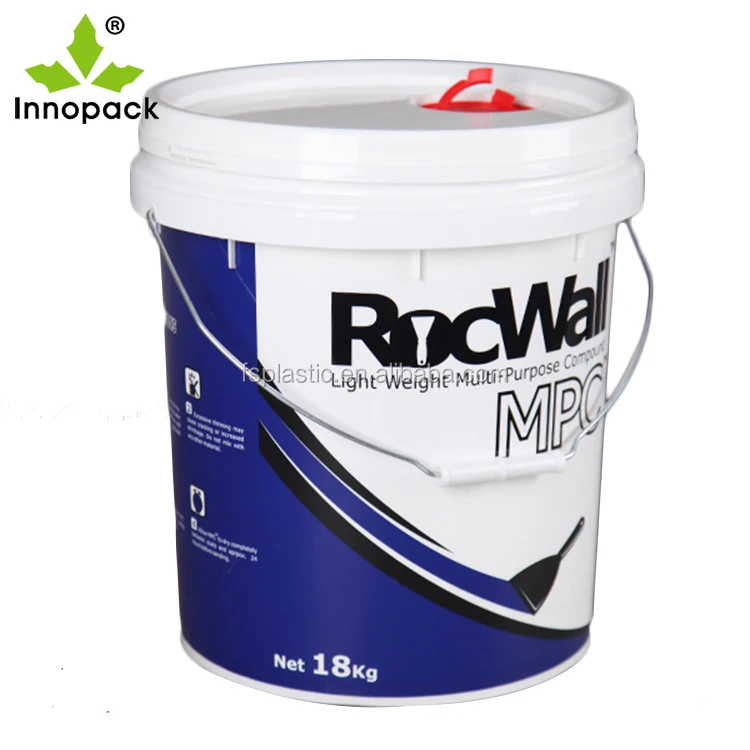 5 Gallon Big Stack-able Leak-proof Pasting Pail With Pan-tone Color ...