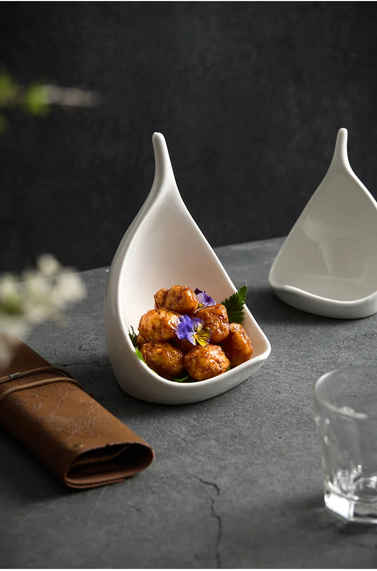 Fine High-End Plates Home and Kitchen Dishes Creative White Dinner ...